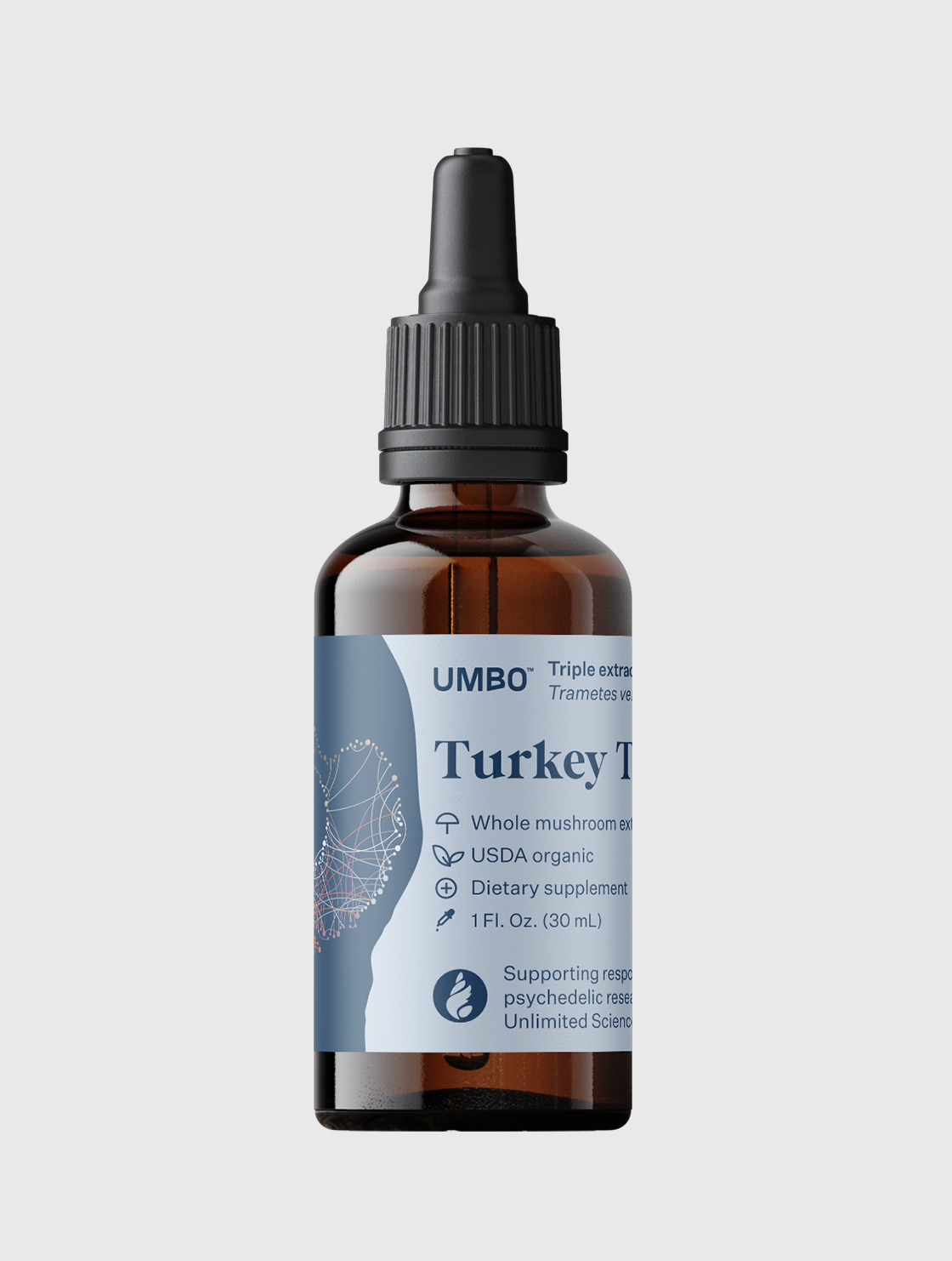 Triple-Extracted Turkey Tail Tincture: All-Natural "2nd Brain" Booster ...